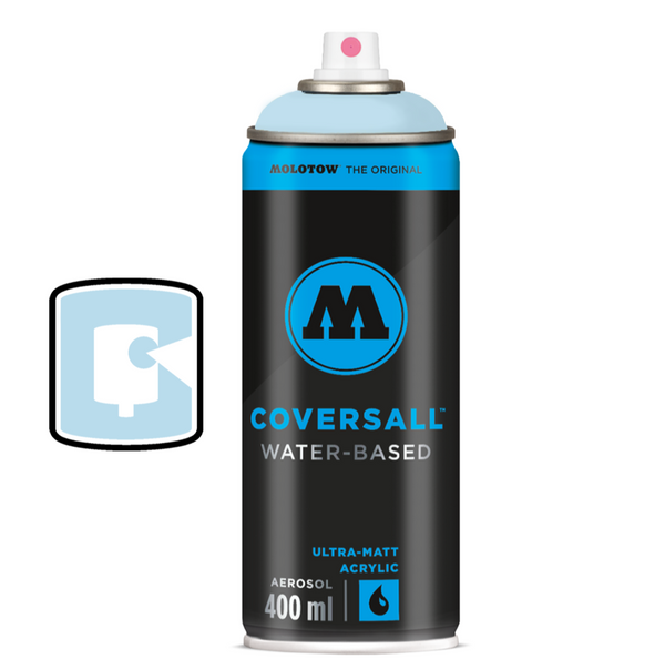 Azure Blue Molotow Coversall Water-Based 400ML Spray Paint ...