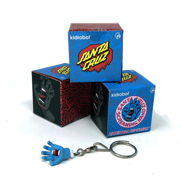 Santa Cruz Screaming Hand Zipper Pull Keychains by Kidrobot ...