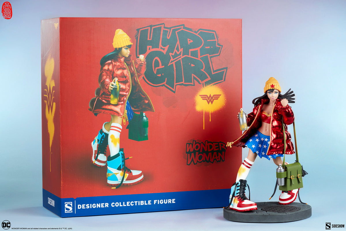 Hype Girl (Wonder Woman) Designer Collectible Statue - Mimi Yoon x Sid ...