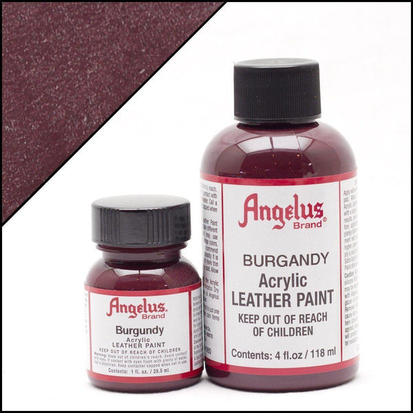 Burgundy Angelus Leather Paint 4oz - TorontoCollective